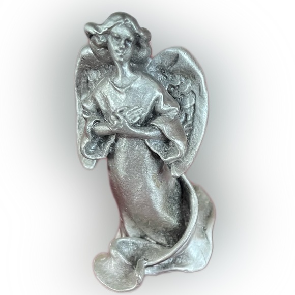 Jewelry | Vintage 1 Pewter Angel Miniture Figurine | Poshmark